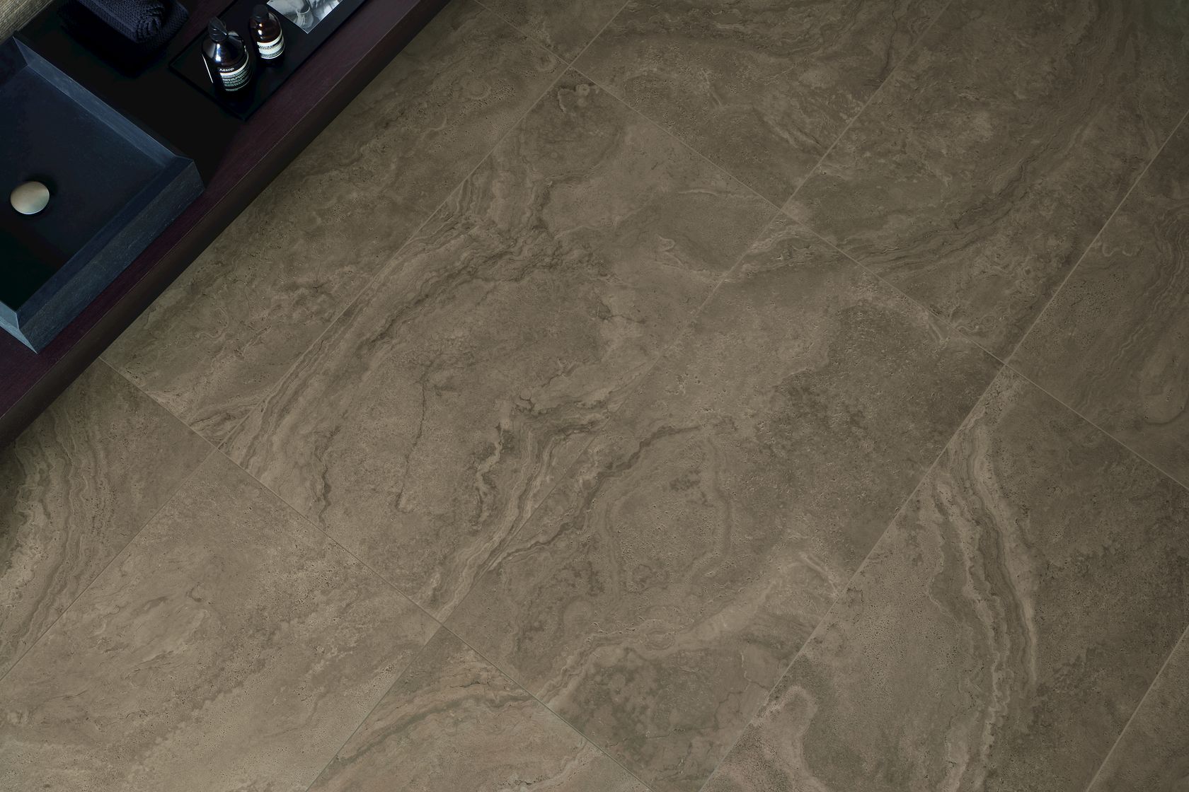 UNIQUE TRAVERTINE CHOCOLATE Wall/floor tiles with travertine effect By ...
