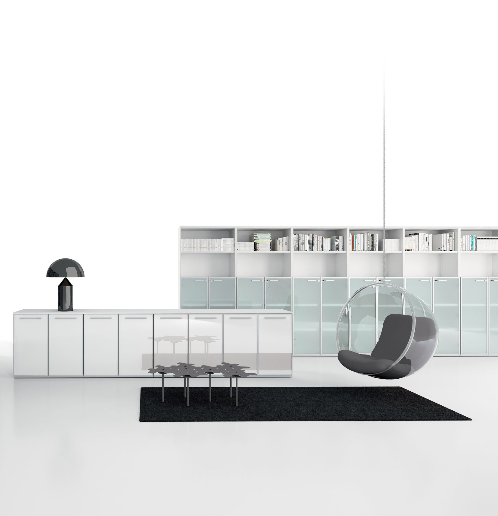 UNIVERSAL STORAGES Low modular melamine office storage unit By DVO ...