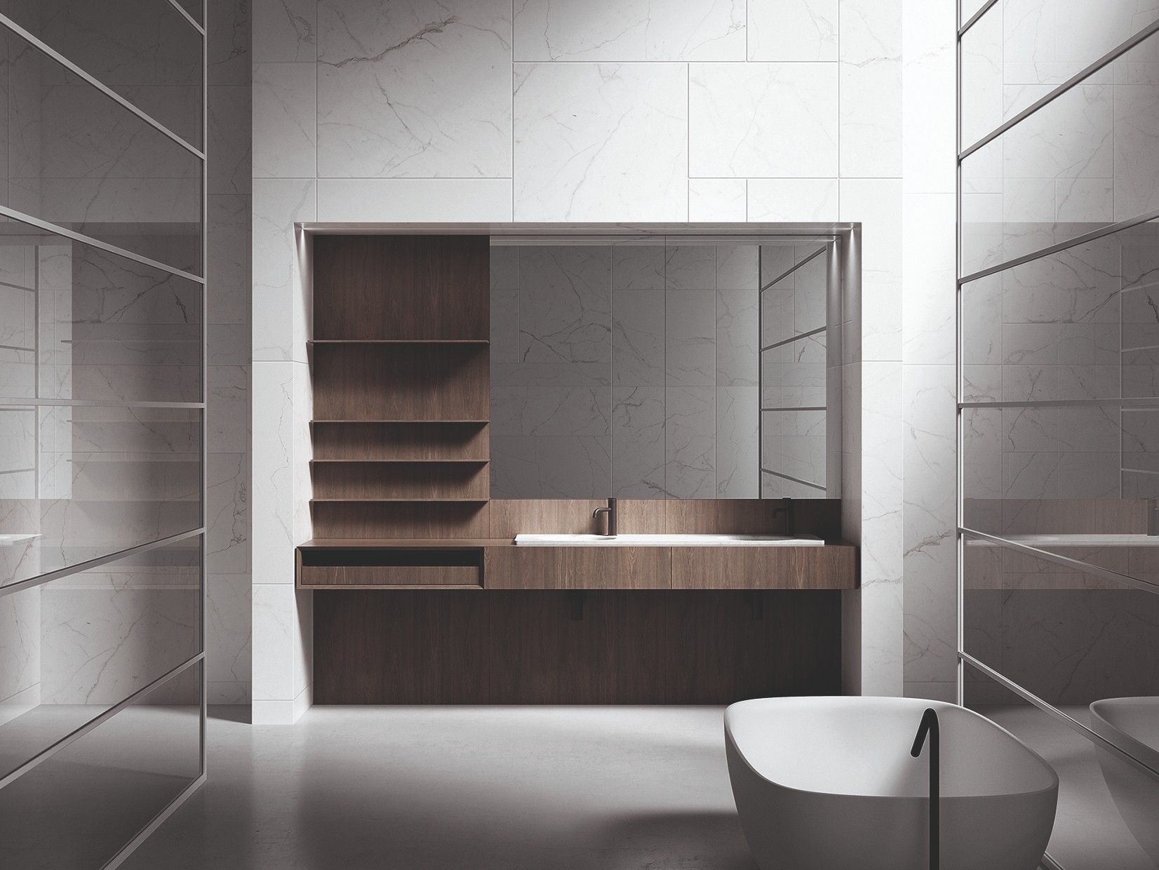 UPPER UNITS | Vanity unit By Boffi design Piero Lissoni