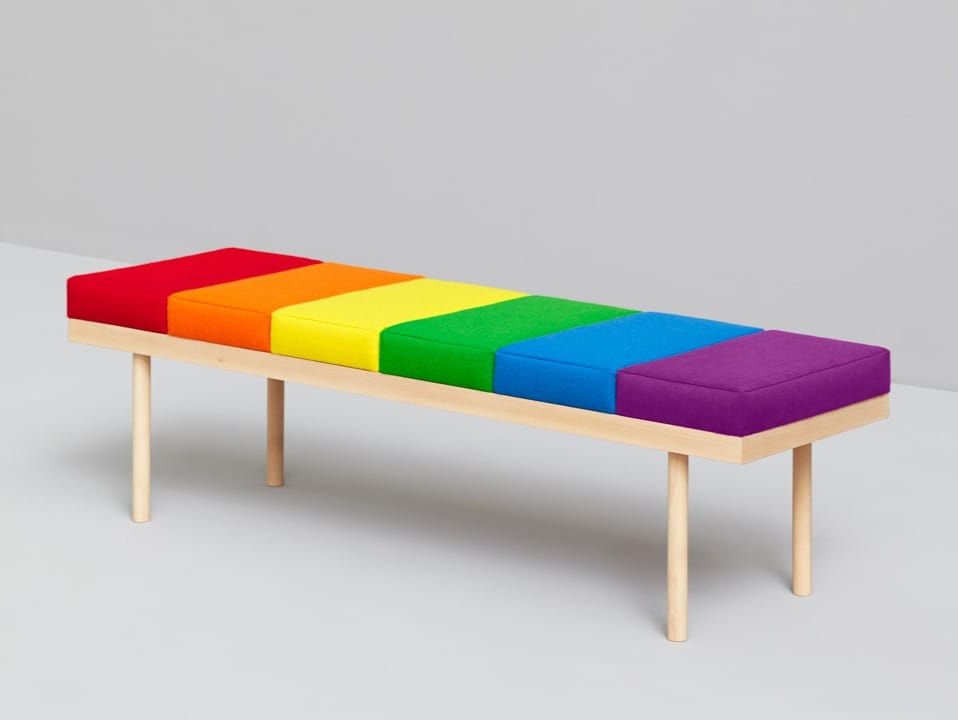 VALENTINO Upholstered beech bench By Missana | design Pepe Albargues