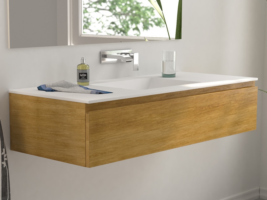 MODULO WOOD | Wall-mounted vanity unit Modulo Collection By RILUXA