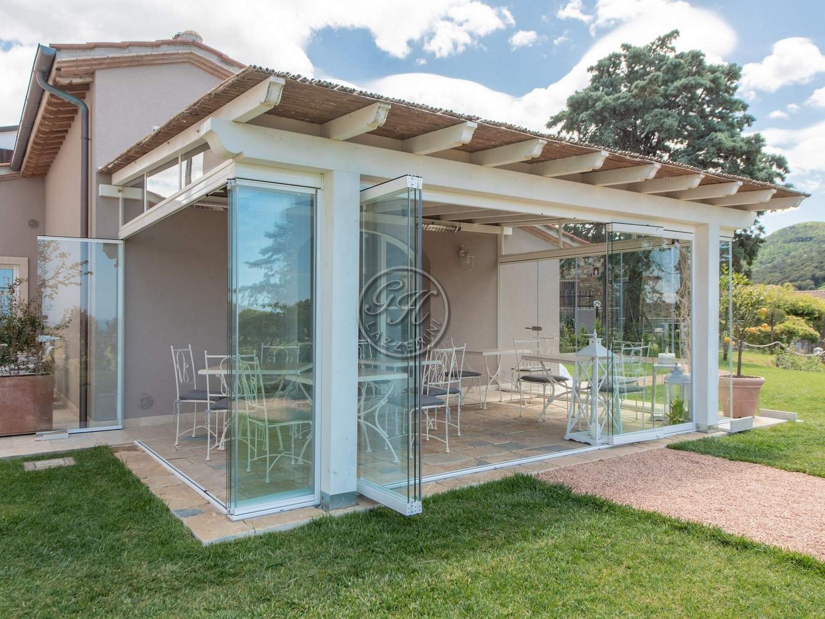 Vetrata a pacchetto 2 Vetrata pieghevole in vetro By GH LAZZERINI