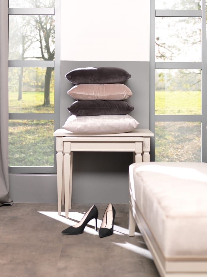 VILLA BORGHESE Rectangular cherry wood high side table By SELVA