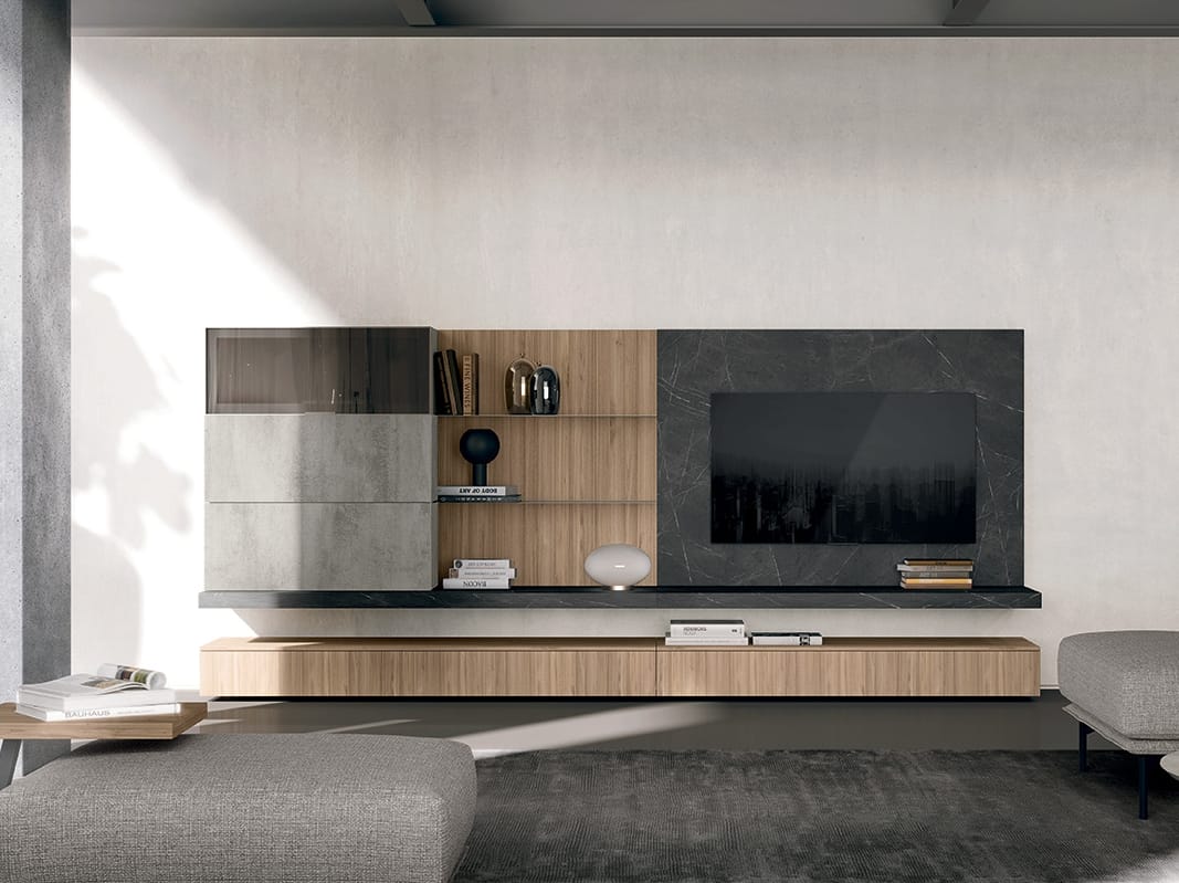 VITALYTY NOCE GOLD | Mueble modular de pared Colección Vitalyty By ...