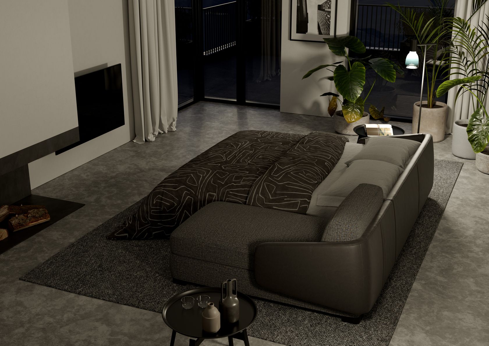 VIVIEN | Sectional sofa By Milano Bedding design Alessandro Elli