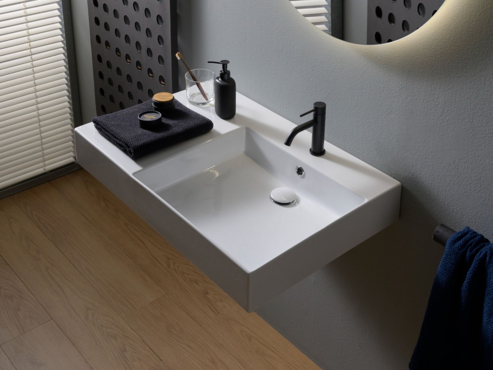 TEOREMA 2.0 PLUS | Wall-mounted washbasin By Scarabeo Ceramiche design ...