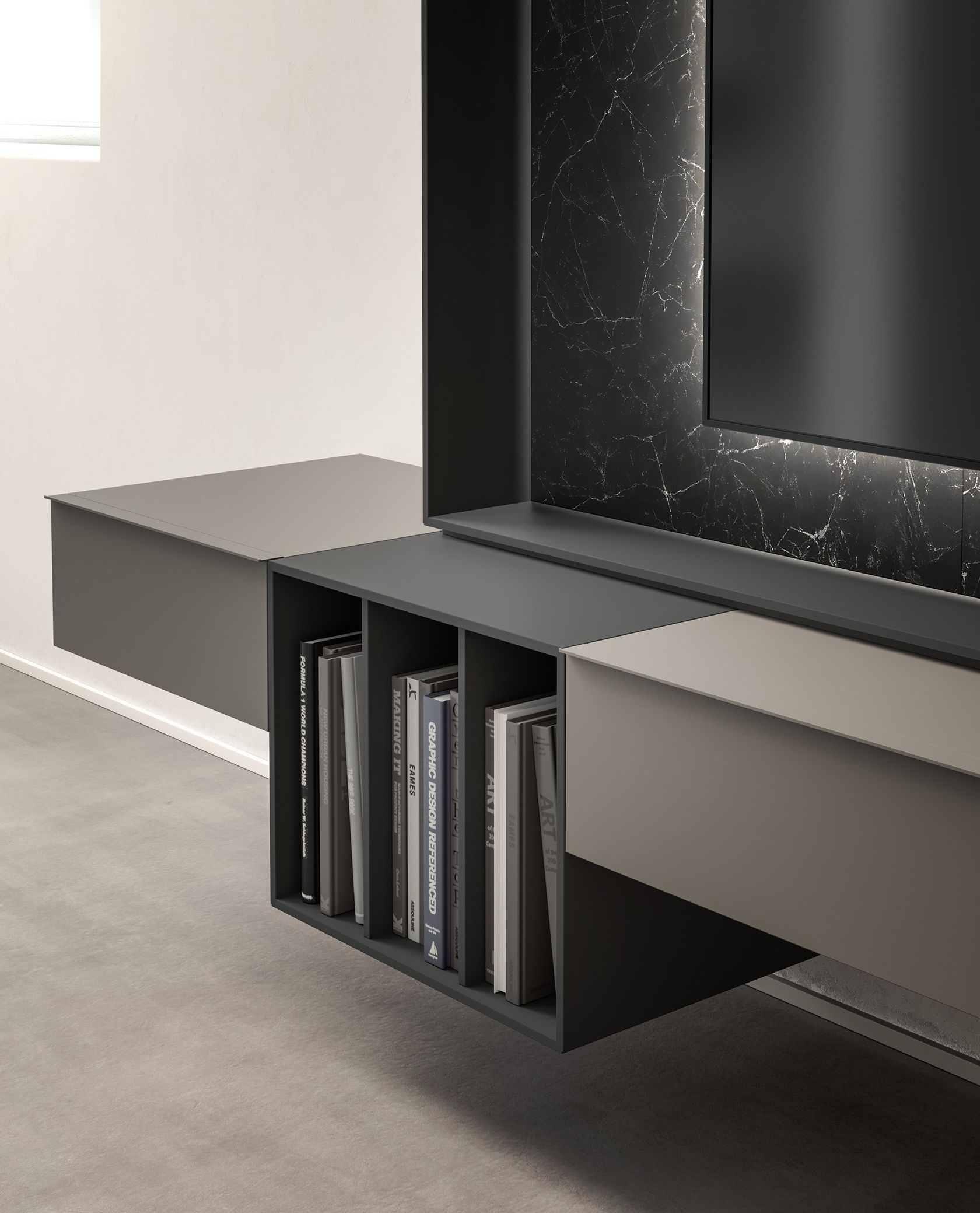 WALLOVER® COMPOSITION 6 Parede equipada By Caccaro | design Monica Graffeo