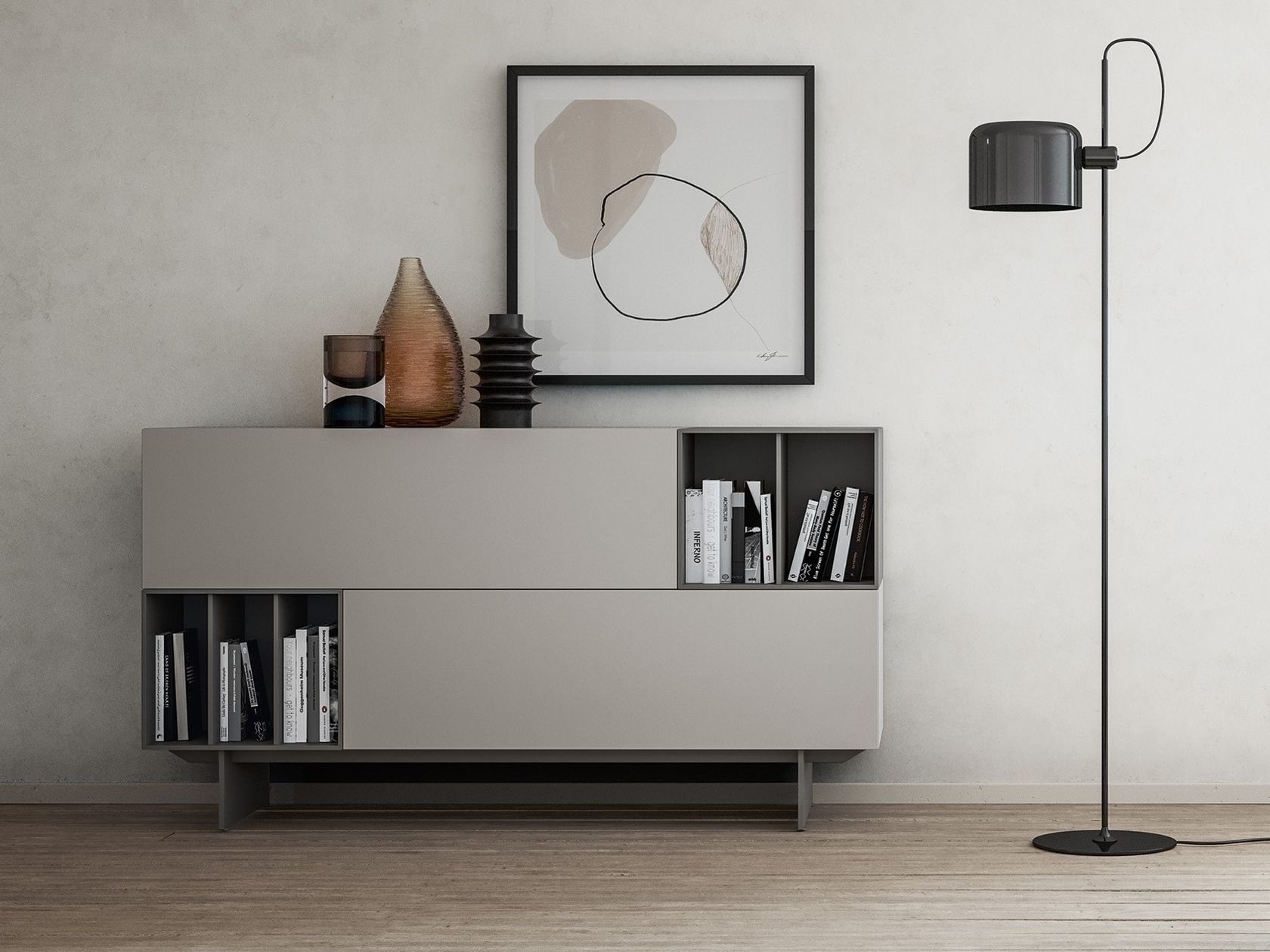 WALLOVER® COMPOSITION 20 Sideboard By Caccaro | design Monica Graffeo