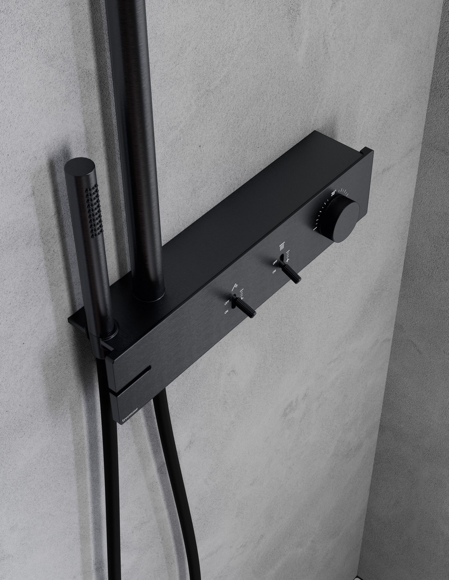 WATT | Columna de ducha Colección Watt By Rubinetterie Treemme diseño ...