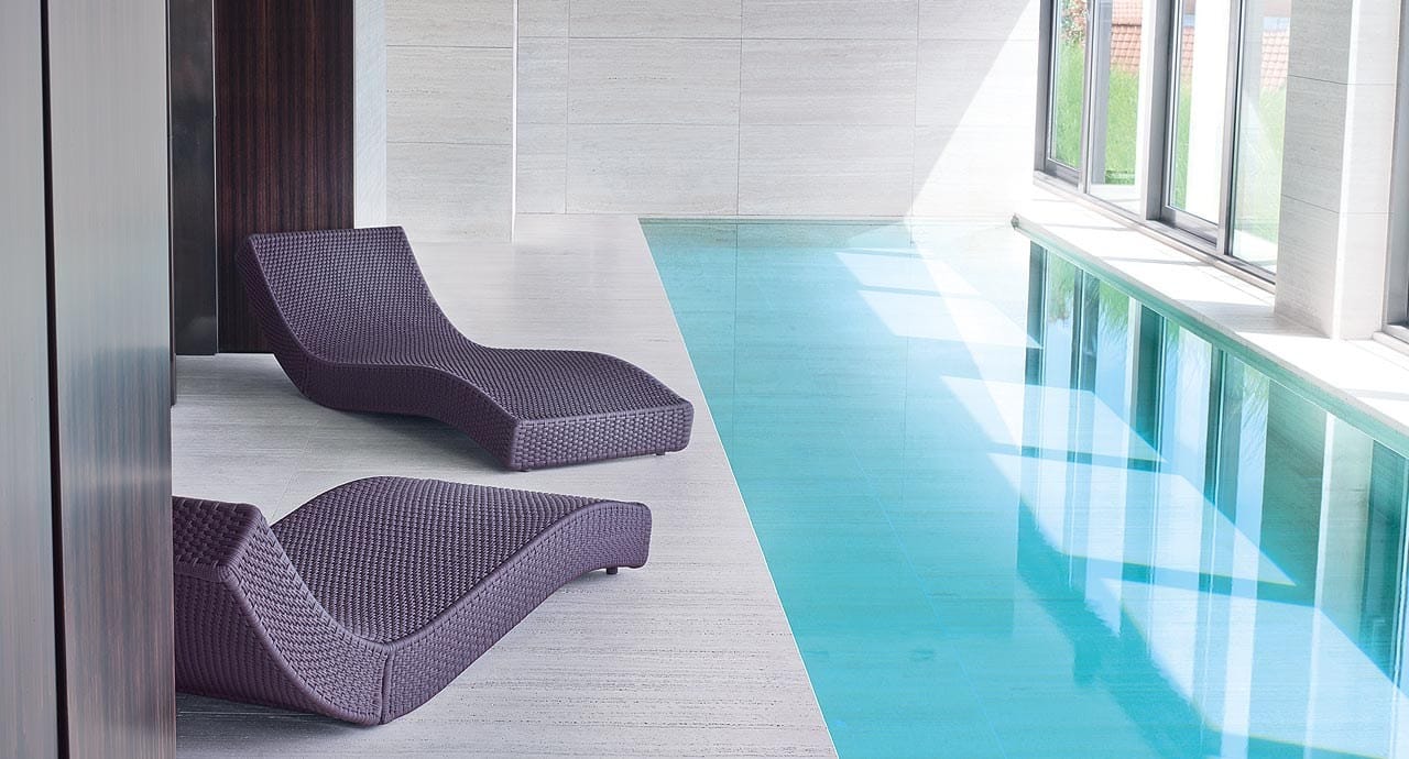 Recliner garden daybed WAVE By paola lenti design Francesco Rota
