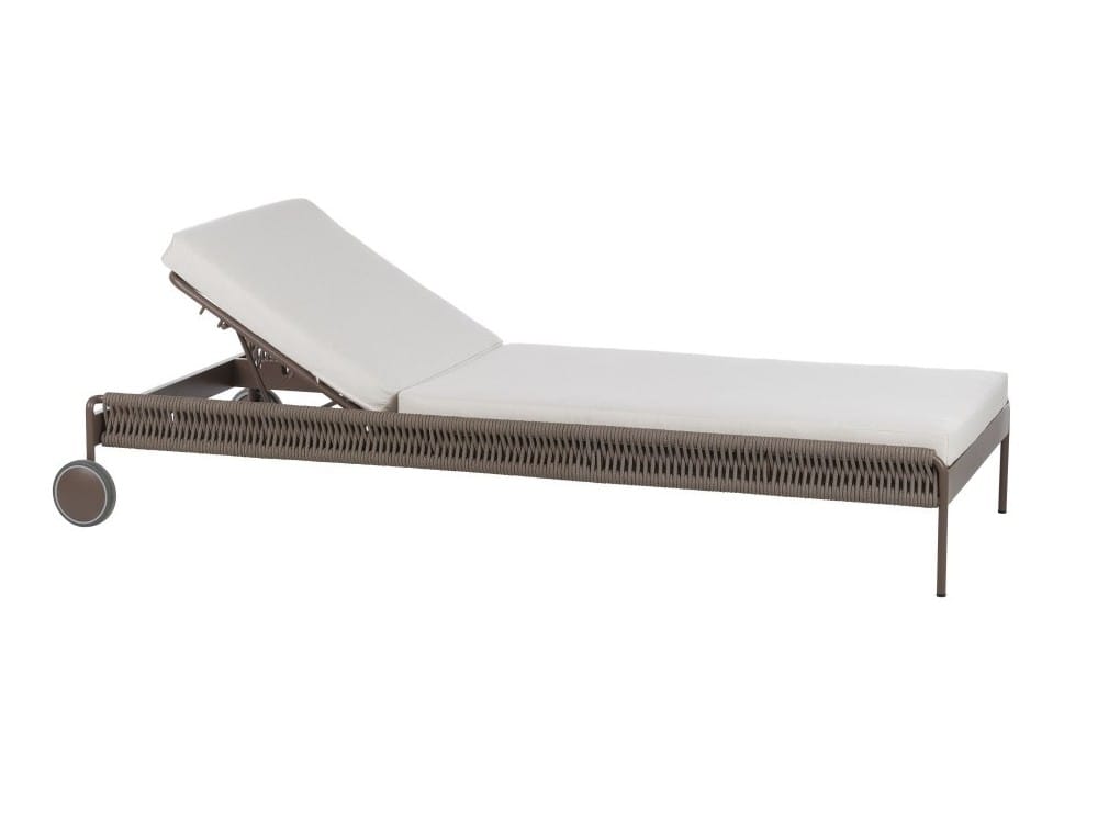 WEAVE Recliner fabric sun lounger with castors By POINT | design Vicent ...