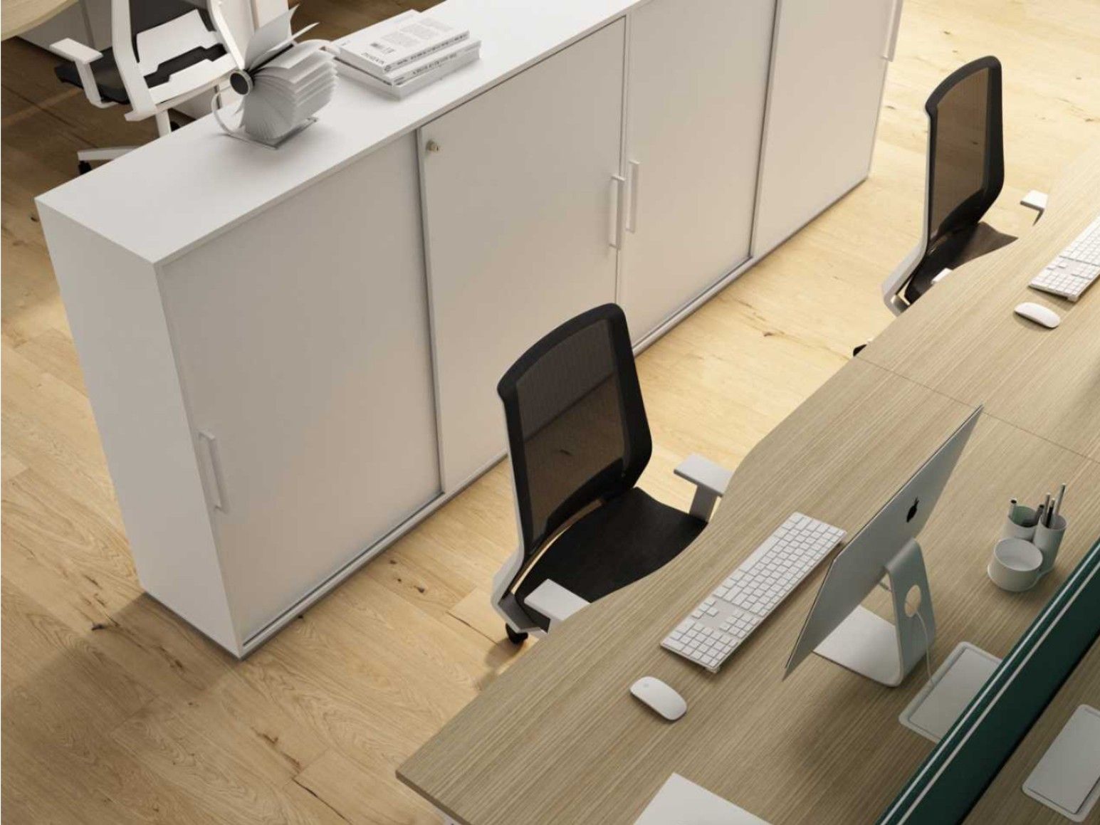 WINGLET | Office storage unit with sliding doors Winglet Collection By ...