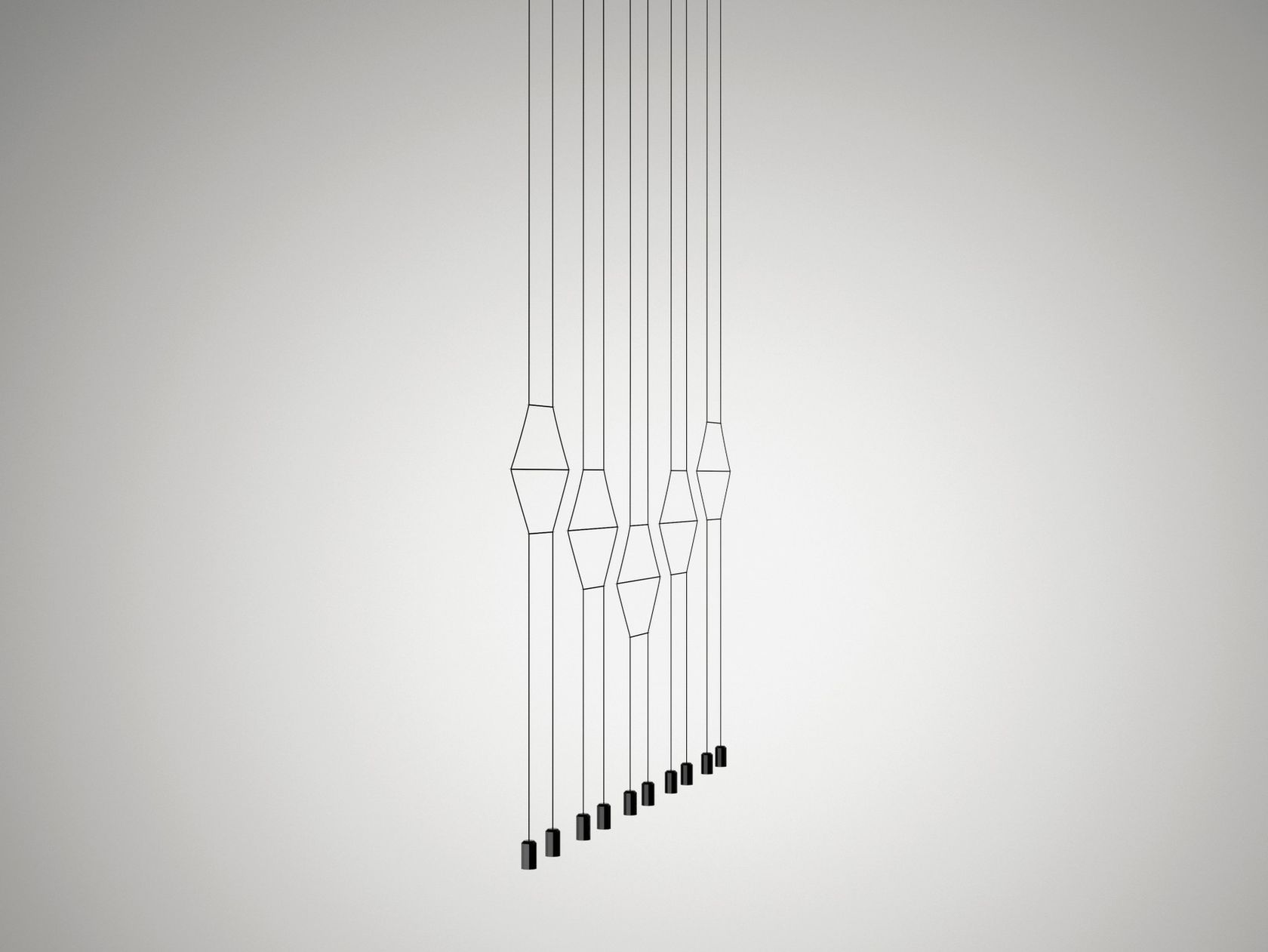 WIREFLOW LINEAL Lámpara colgante By Vibia | design Arik Levy