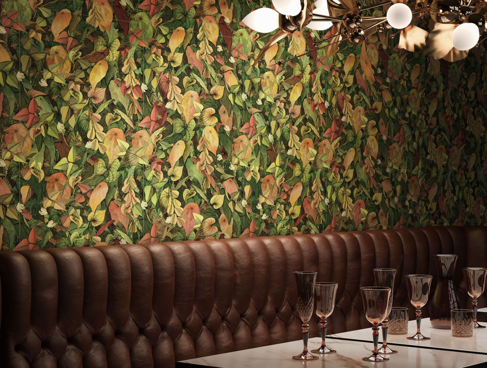 Indoor porcelain stoneware wall tiles WONDERWALL - FOLIAGE Wonderwall ...