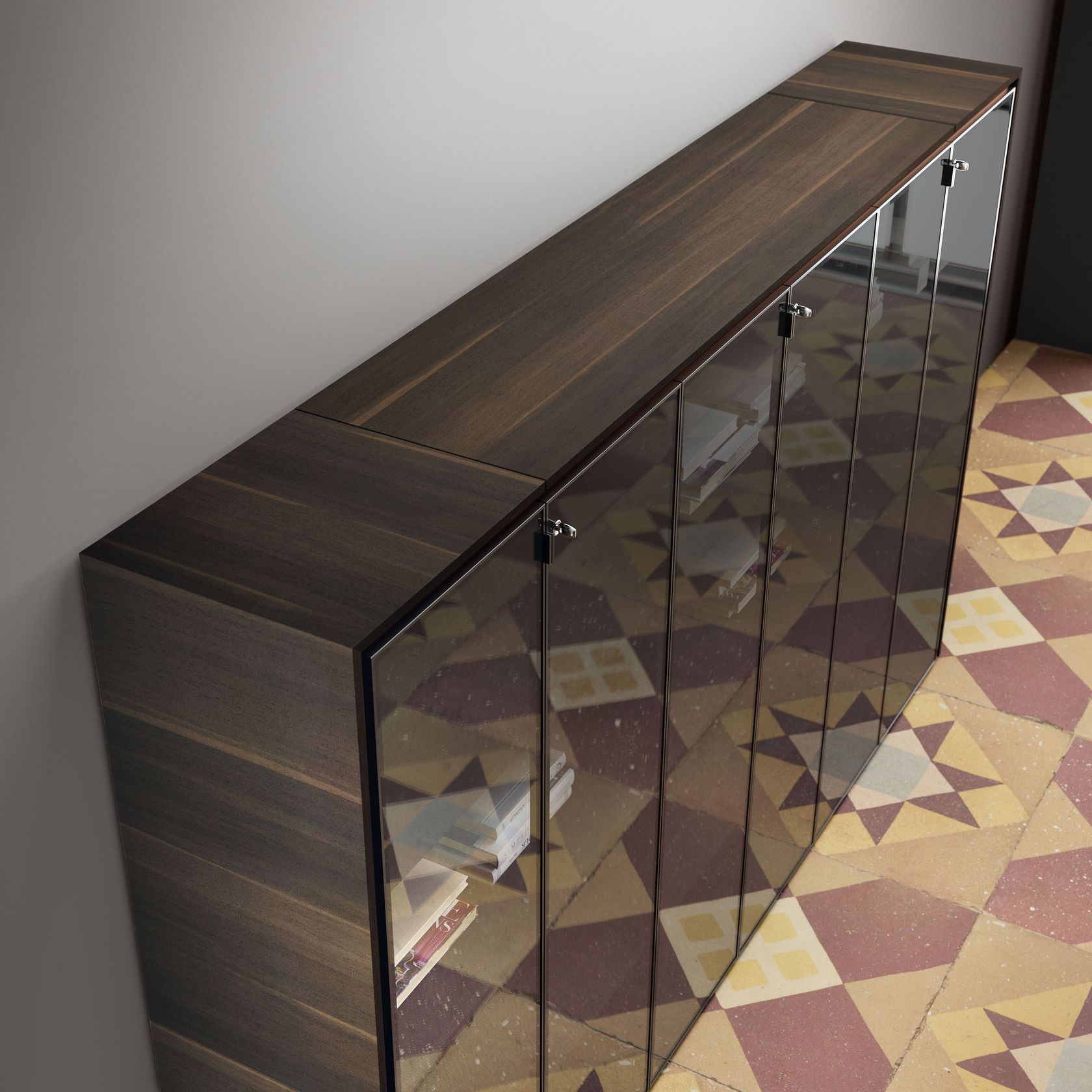 FRAME | Wood and glass office storage unit By About Office design ...