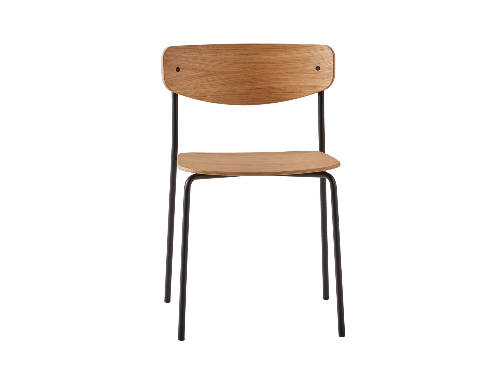 LEA Stackable wood veneer chair open back By INCLASS
