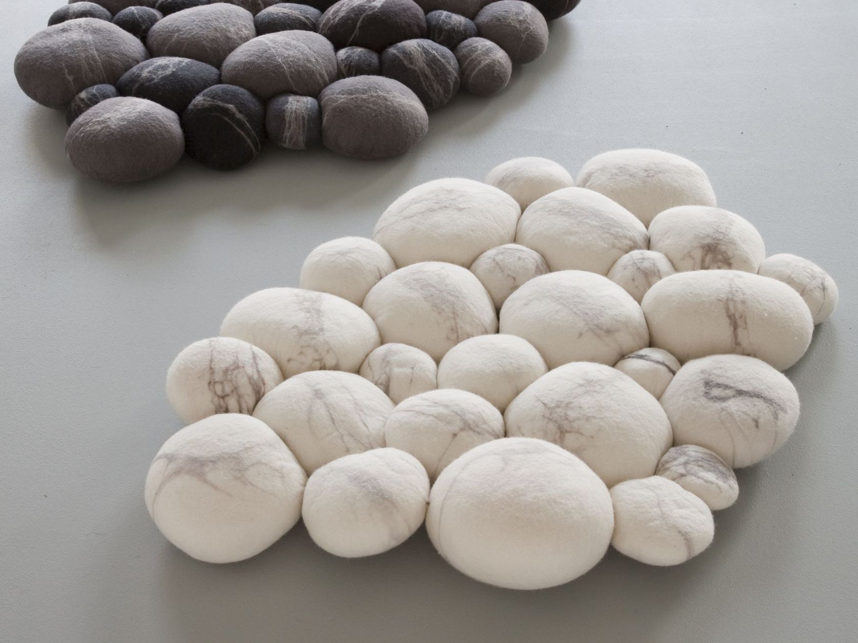PEBBLE | Wool felt bath mat Pebble Collection By Ronel Jordaan