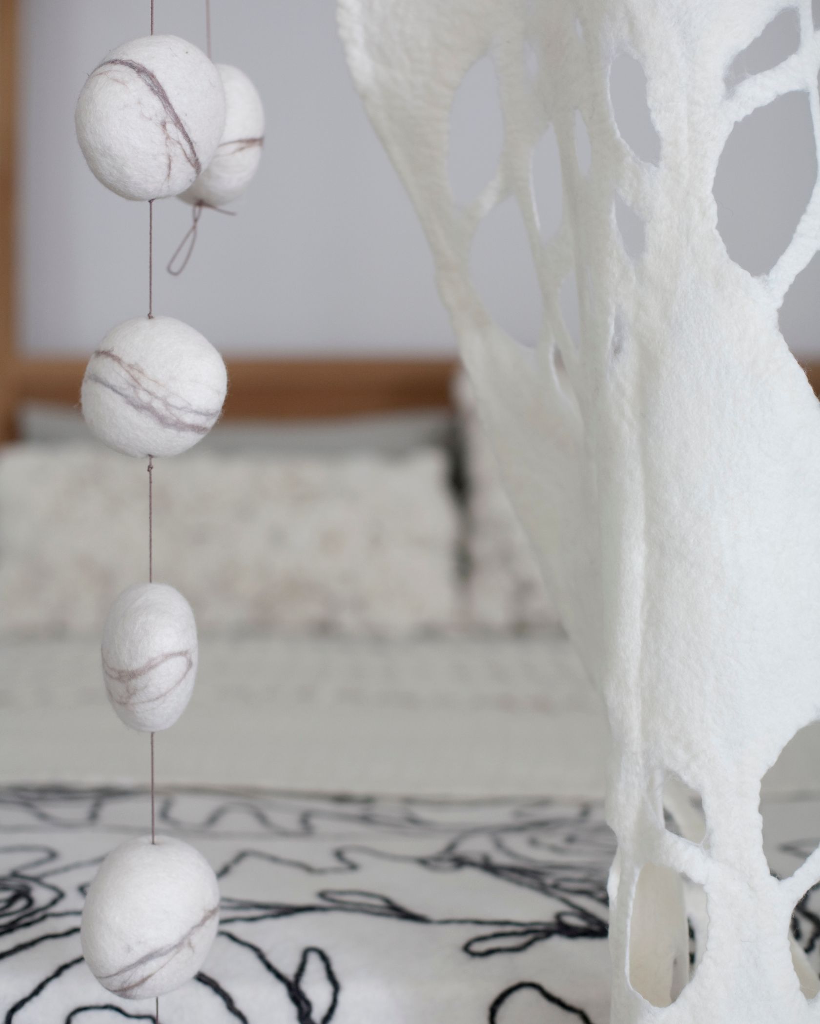 PEBBLE | Wool felt hanging decoration Pebble Collection By Ronel Jordaan
