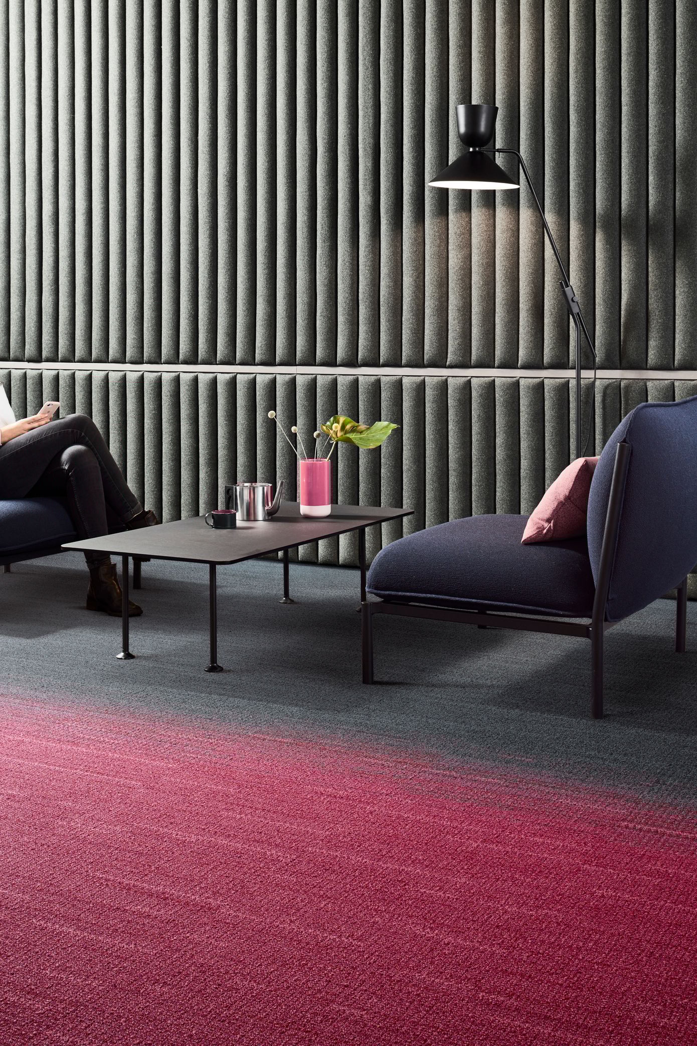 Nylon® carpet tiles WOVEN GRADIENCE By Interface®