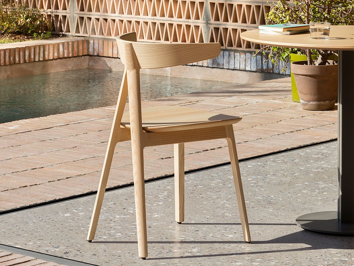 COMPASS | Wooden chair By Vergés design Estudi Manel Molina