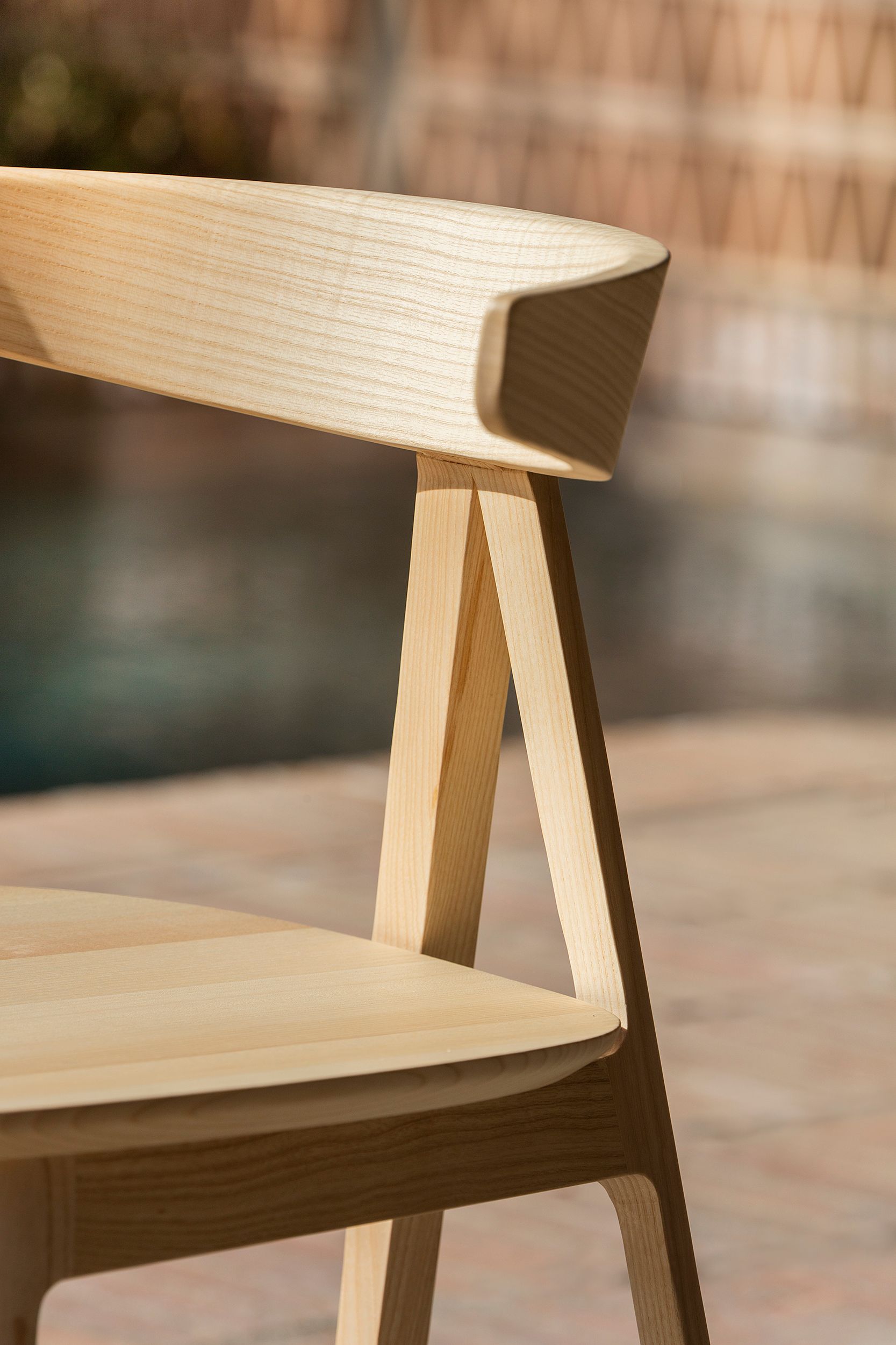 COMPASS | Wooden chair By Vergés design Estudi Manel Molina