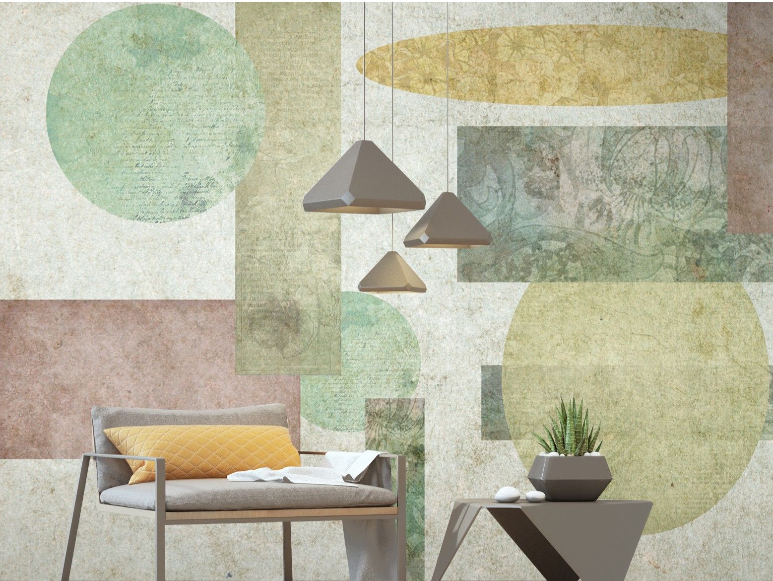 GEOMETRICA ANNI 20 壁纸 By Carta da Parati Artistica