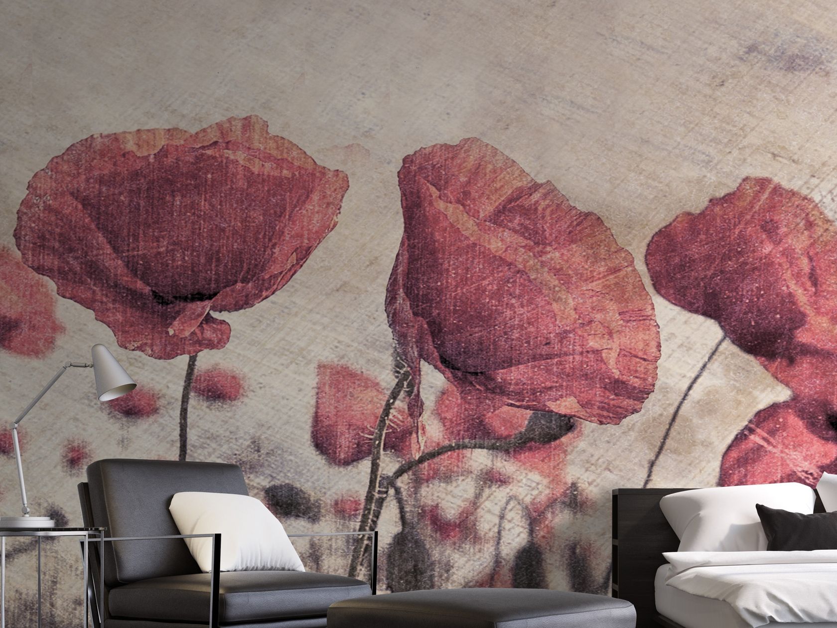 PAPAVERI wallpaper By Carta da Parati Artistica