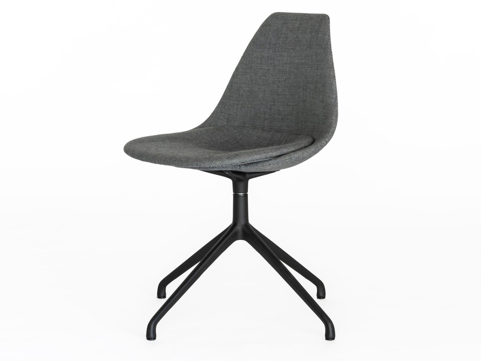 ZIBA | Fabric chair Swivel trestle-based fabric chair with integrated ...