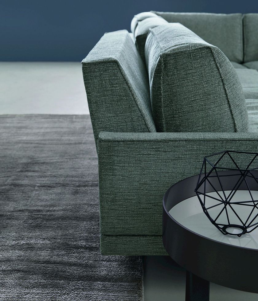 É TIME | Sectional sofa Corner fabric sofa with integrated magazine ...