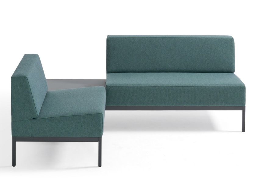 Modular fabric bench seating with back 070 By Artifort design Kho Liang Ie