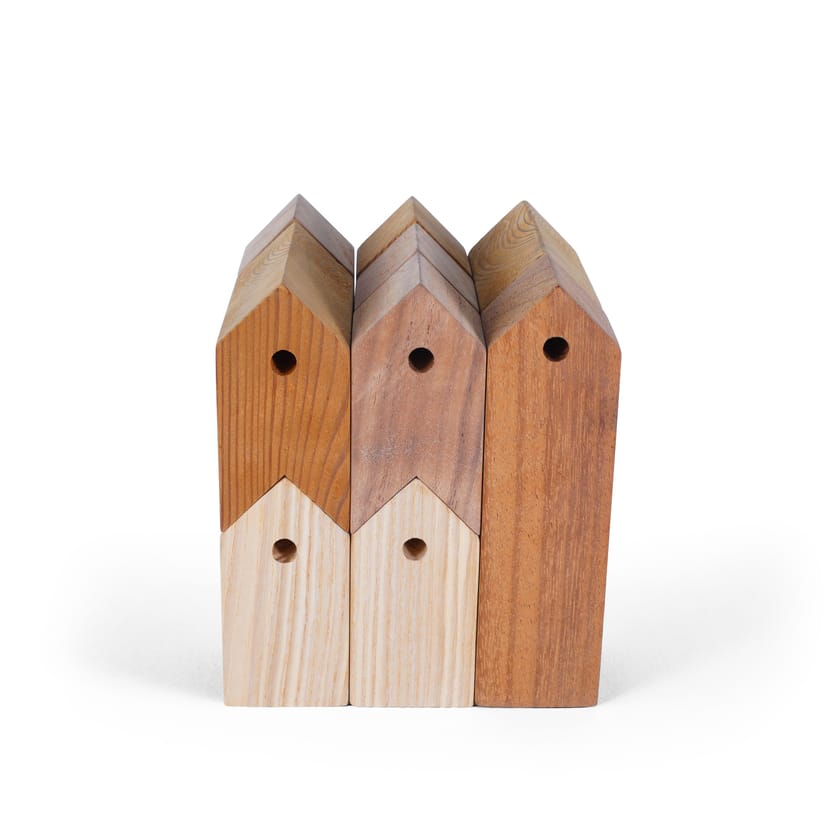 Wooden decorative object / game 11+1 By UBIKUBI design Eliza Yokina