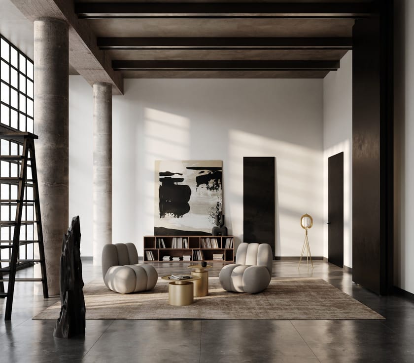 PILLAR TABLE LOW Round metal coffee table By 101 Copenhagen | design ...