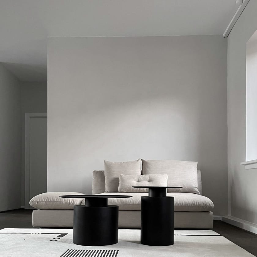 PILLAR TABLE LOW Round metal coffee table By 101 Copenhagen | design ...