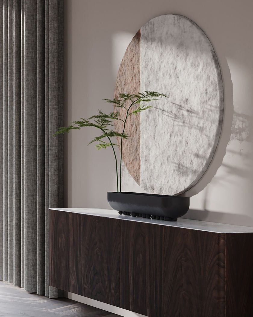 SHINJU TRAY BIG Concrete and cement-Based materials vase By 101 Copenhagen