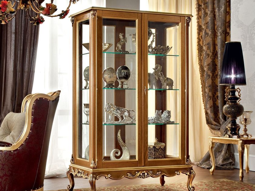 12127 | Vitrina Vitrina de madera maciza By Modenese Luxury Interiors