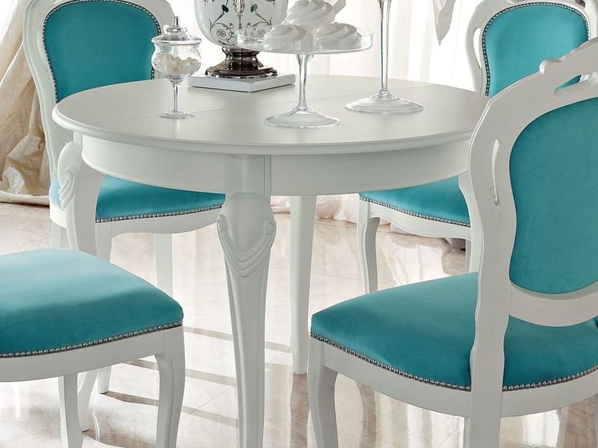 13144 | Table Extending round table By Modenese Luxury Interiors