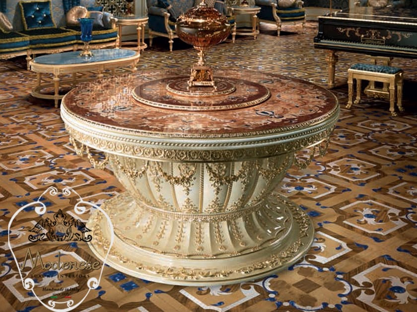 IMPERIAL Round table By Modenese Luxury Interiors