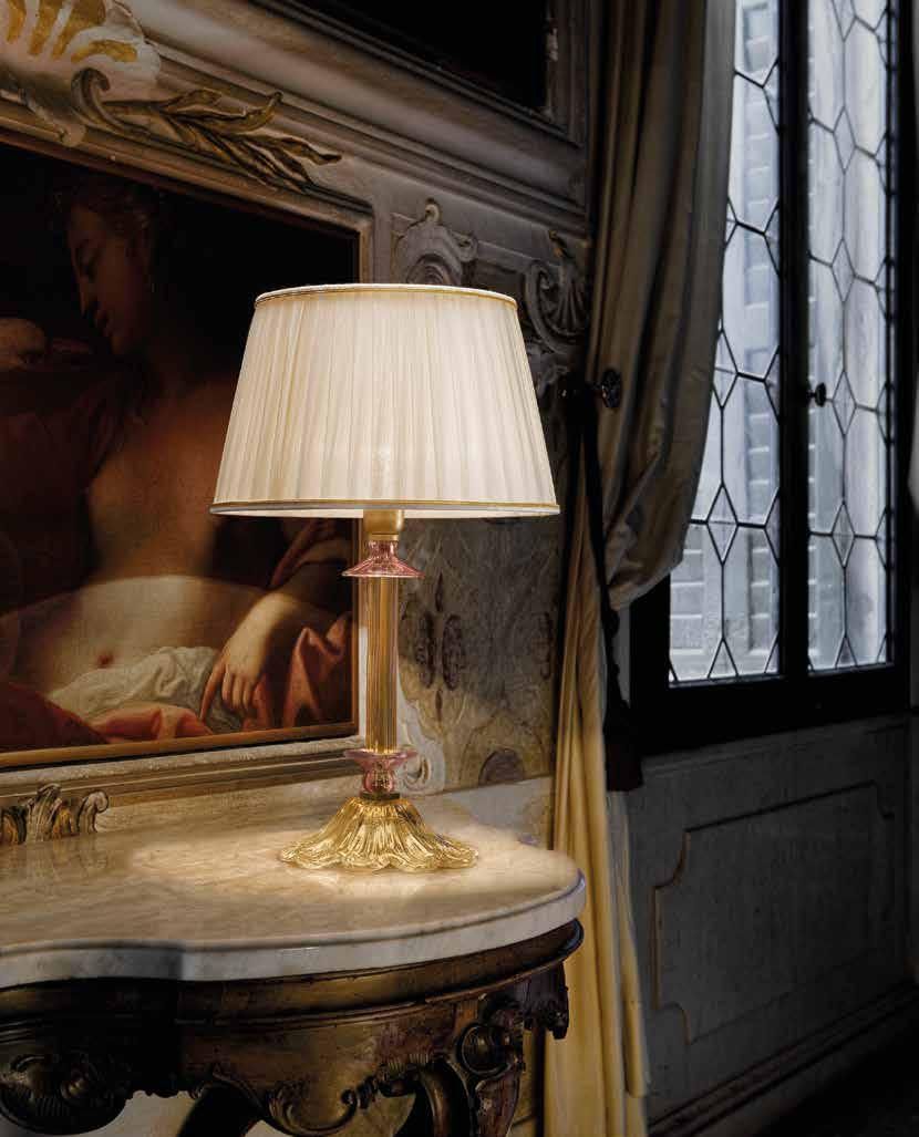Glass table lamp SCRIGNO 1475/1476 Scrigno Collection By Sylcom