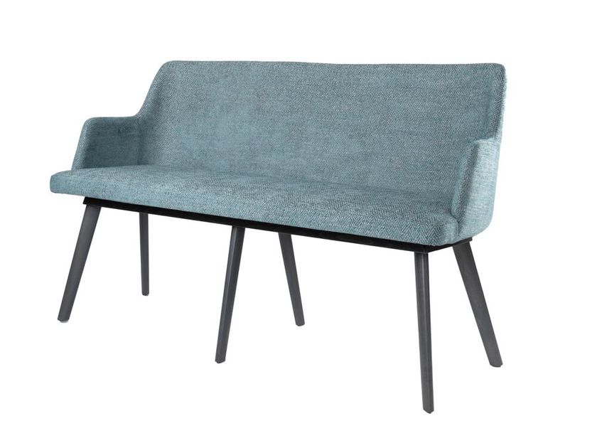 AMA PA03 Upholstered fabric bench with back By New Life