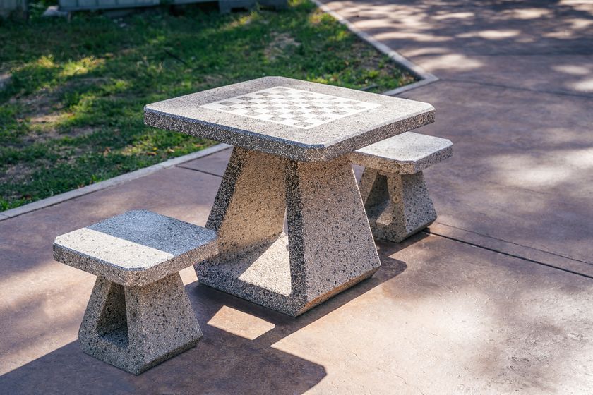 190 | Game table Concrete chess table By ENCHO ENCHEV - ETE