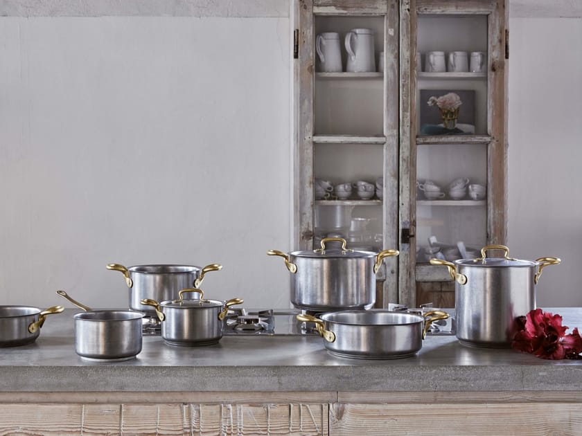 1965 VINTAGE | Stainless steel pot 1965 Vintage Collection By Sambonet