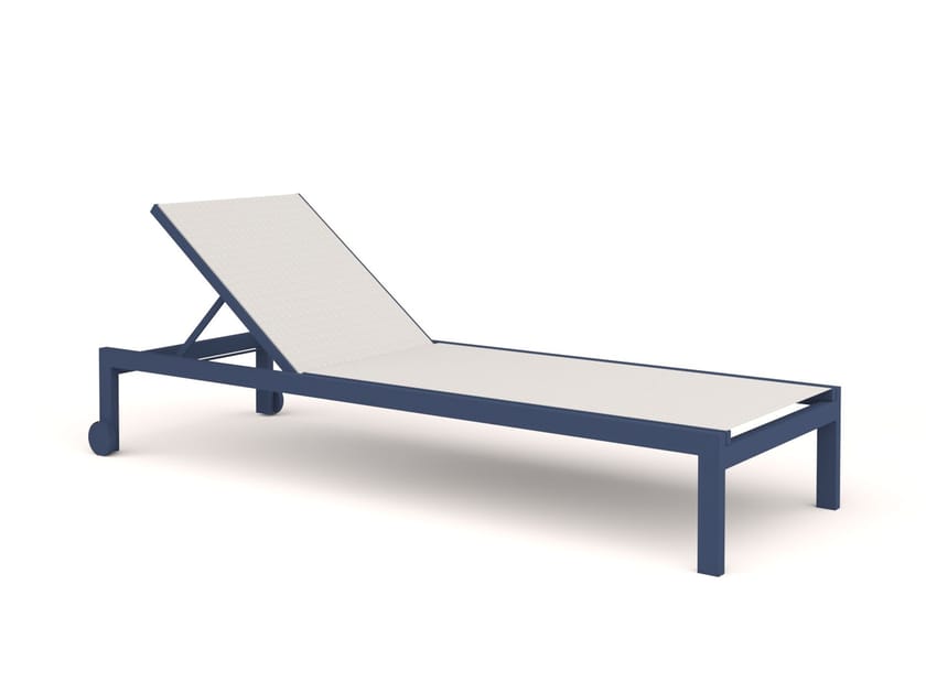 MILOS Tumbona de jardín reclinable de aluminio By 10Deka