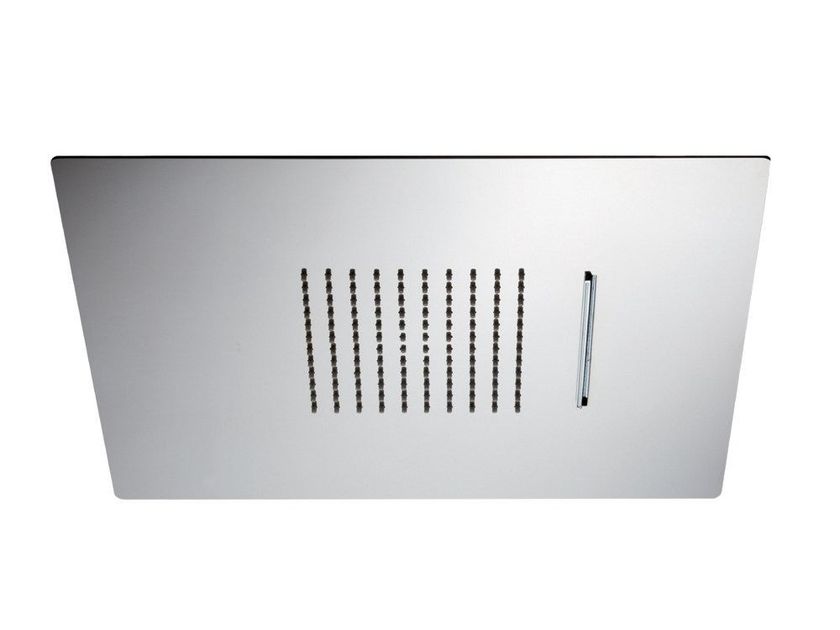 2-JETS HEAD SHOWERS 2-spray stainless steel waterfall shower By newform