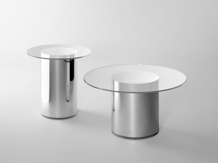 Round tempered glass coffee table 2001 By BD Barcelona Design design ...