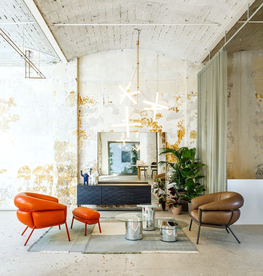 Round tempered glass coffee table 2001 By BD Barcelona Design design ...