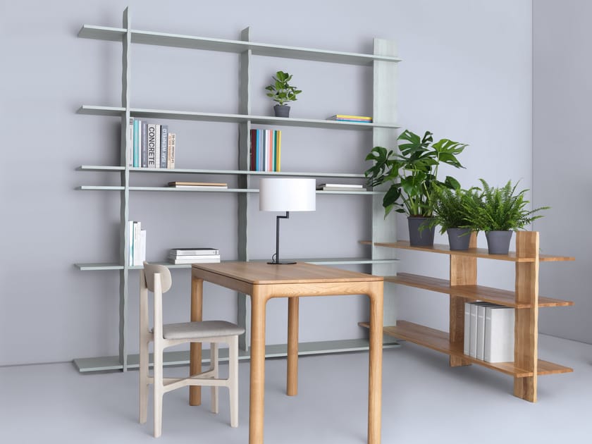 Open freestanding wooden bookcase 3°REGAL By ZEITRAUM design Aero ...