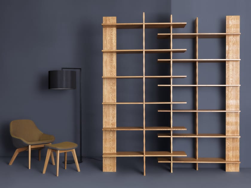 Open freestanding wooden bookcase 3°REGAL By ZEITRAUM design Aero ...