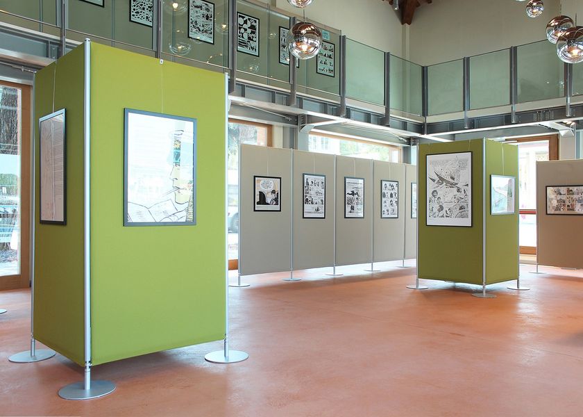 Schallabsorbierende Modular Schreibtisch-Trennwand 360° ACOUSTIC By Slalom