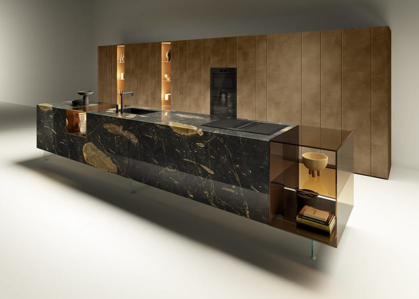 36E8 GLASS - 1921 Glass kitchen By Lago | design Daniele Lago