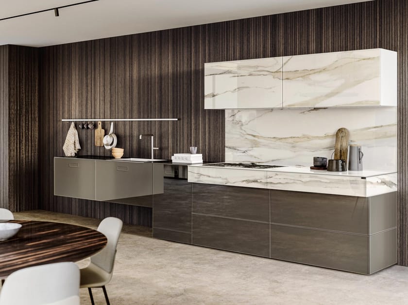 36E8 MARBLE XGLASS 1090 | Kitchen Linear fitted kitchen By Lago ...